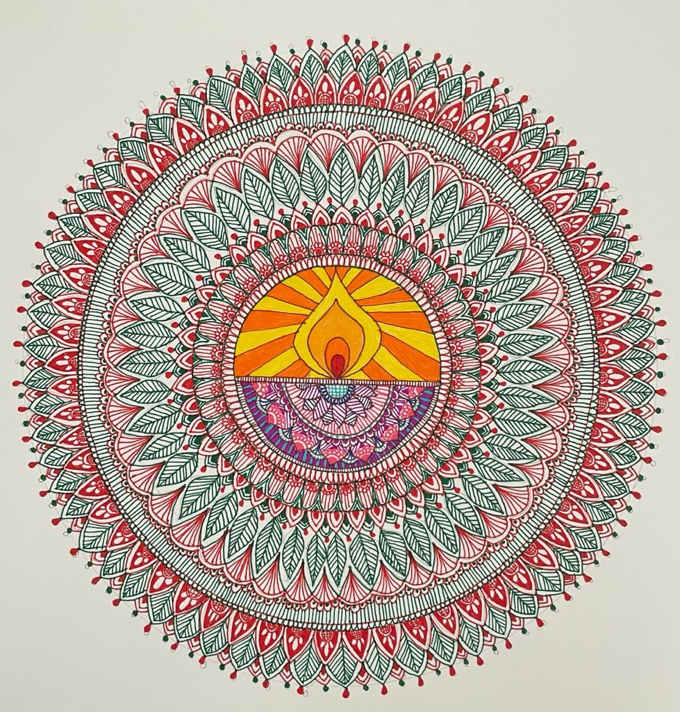 Straight from my Art – Diwali Mandala – My Kidney Beans